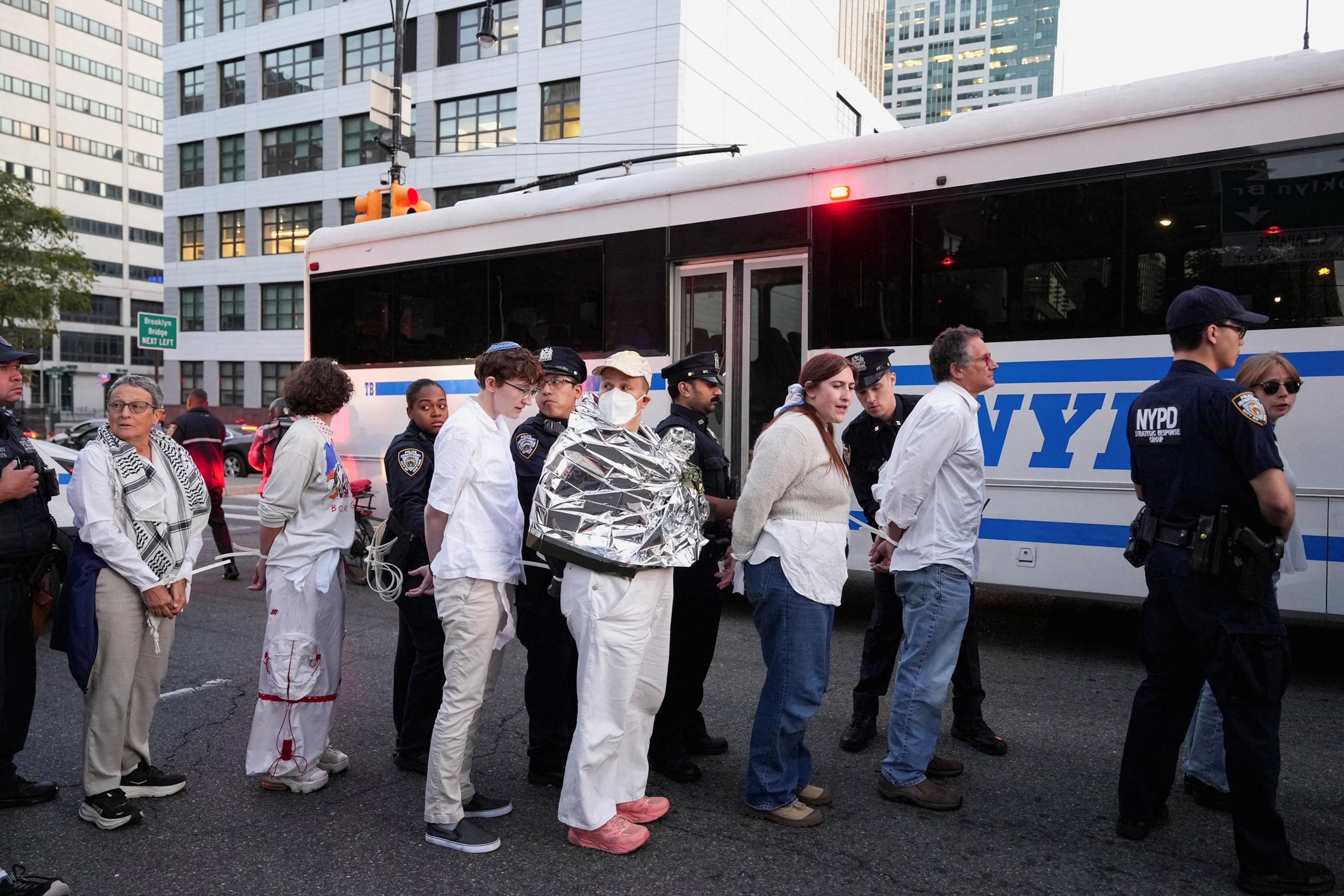 Brooklyn Bridge blockade: 60 pro-Palestine protesters arrested, police say