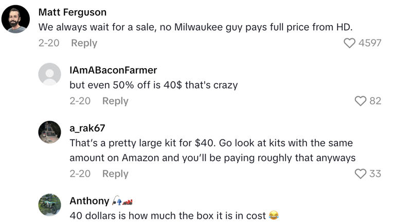 A Home Depot Shopper Called Out Milwaukee Brand’s $79.97 First Aid Kits ...