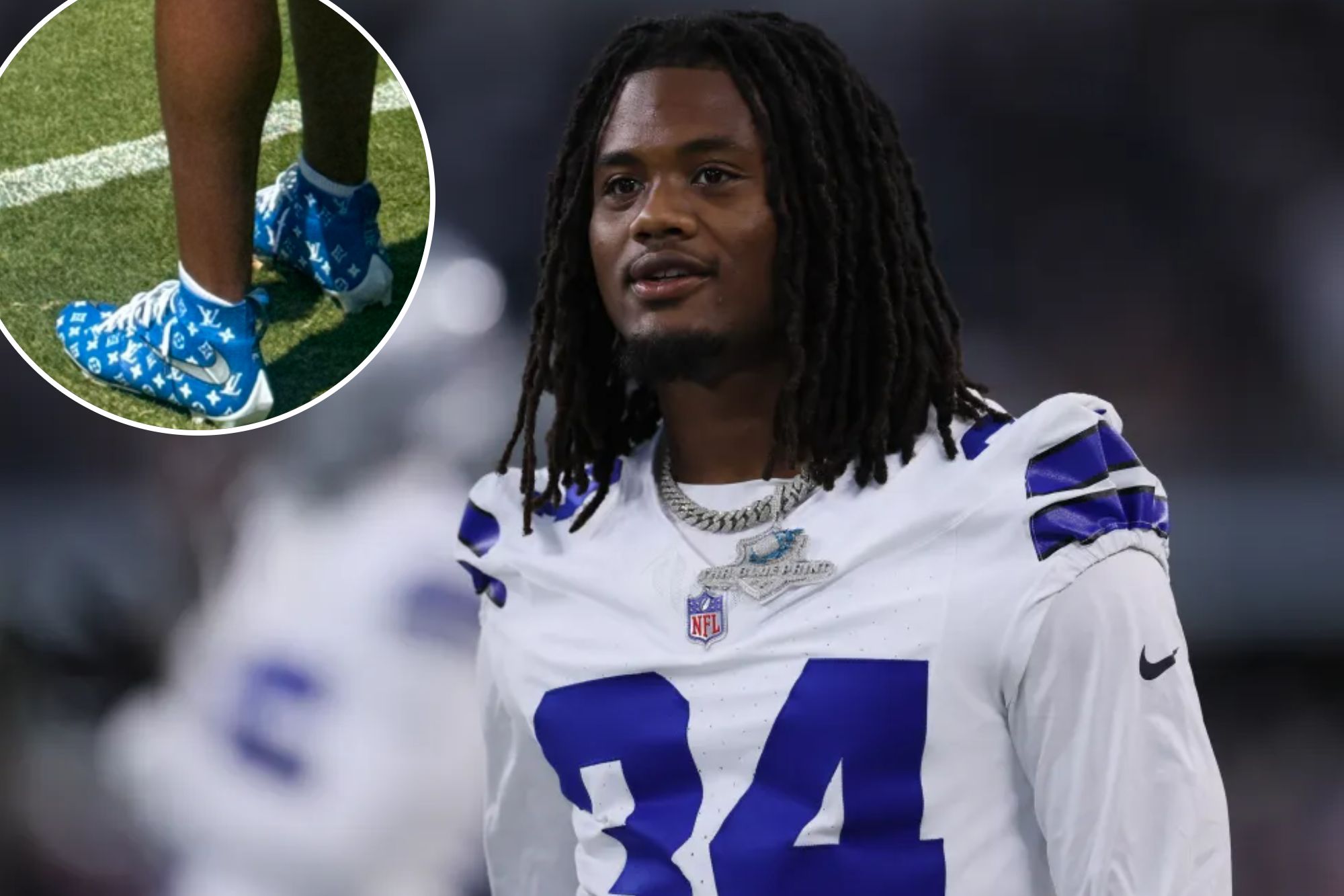 Jaydon Blue’s ‘questionable decision’ to wear Louis Vuitton cleats left ...