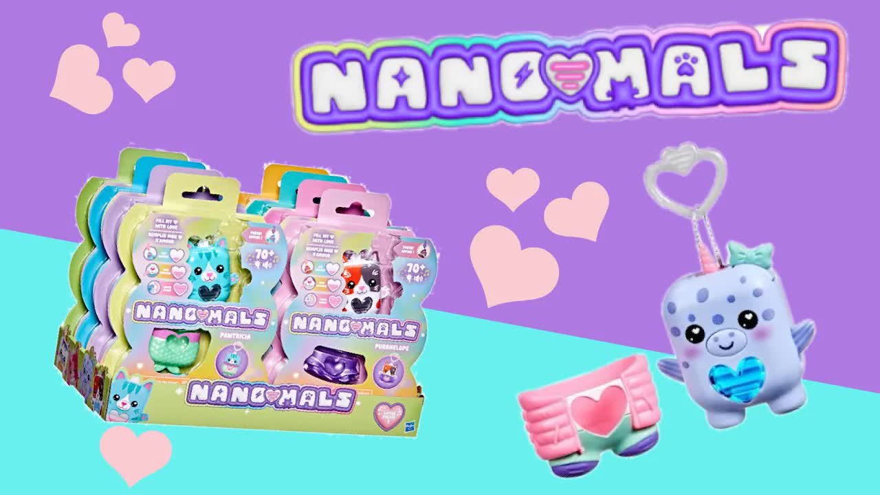 Nanomals by Hasbro! Adorable interactive mini companions!