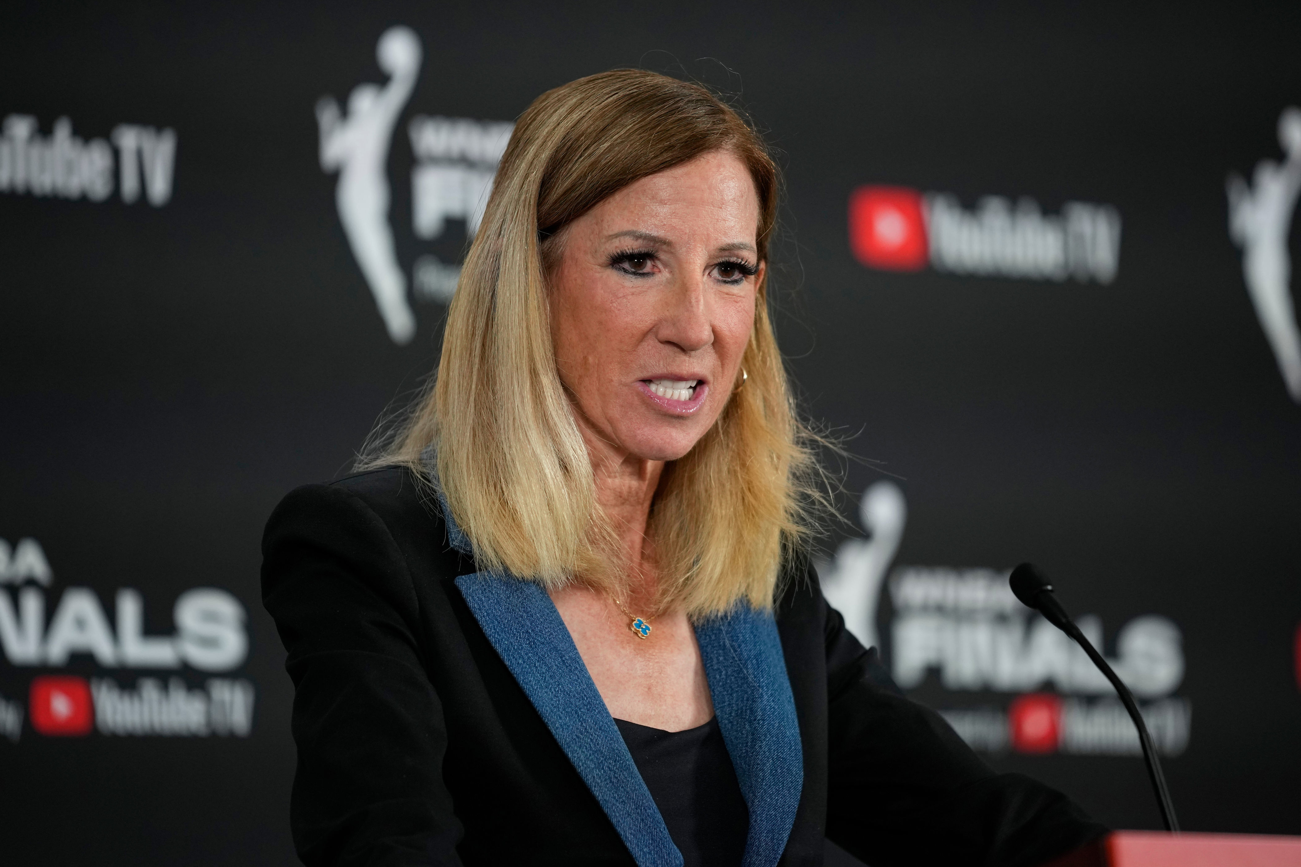 Embattled WNBA commish Cathy Engelbert addresses Collier comments