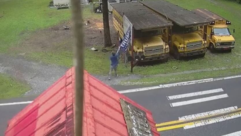 Man tore down Trump banner, opened fire in response to warning shots ...
