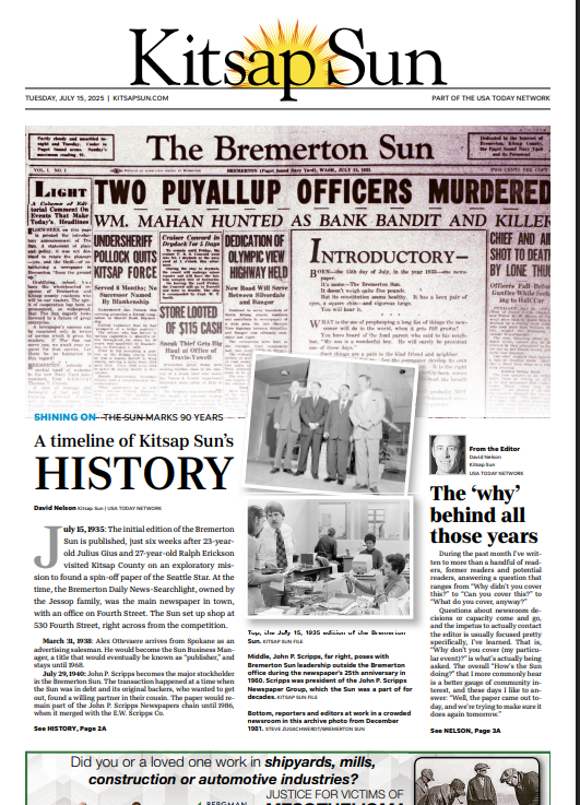 About the Kitsap Sun, the source for news in Kitsap County, WA since 1935