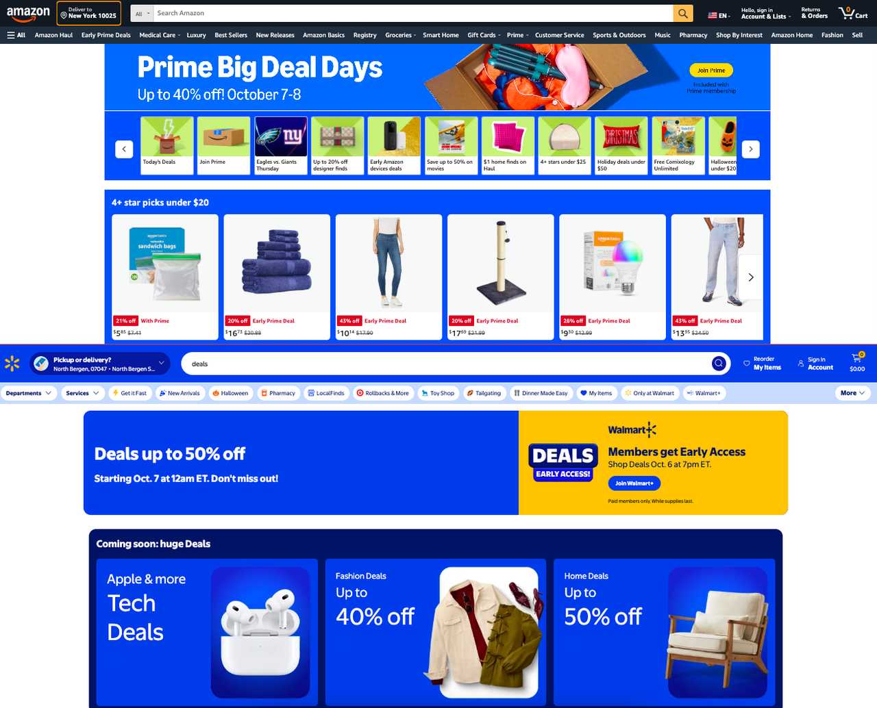 Amazon vs. Walmart: Who Will Win Fall’s Big Deal Battle In October?
