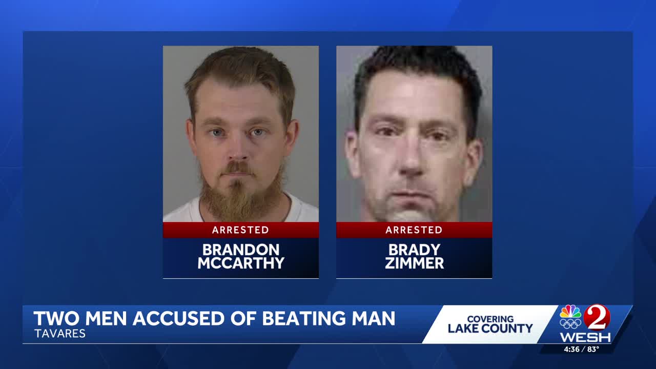 Two men accused of beating a homeless man in Lake County