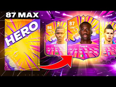 I opened 30 x Max 87 hero upgrade packs in FC 25!