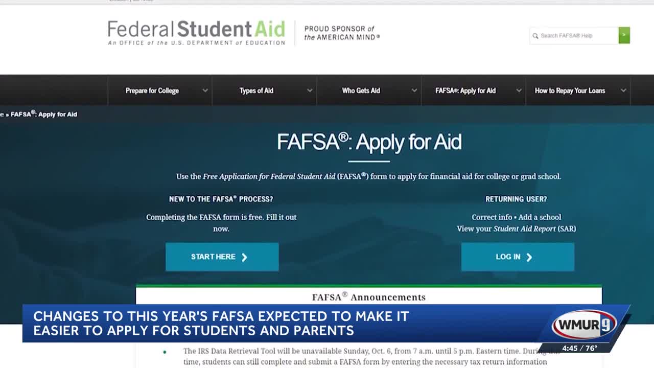 Interview: Breaking down changes to this year's FAFSA process