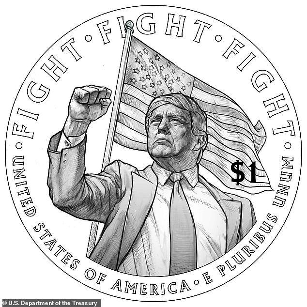 Trump dollar coin design released... and its inspired by most iconic ...