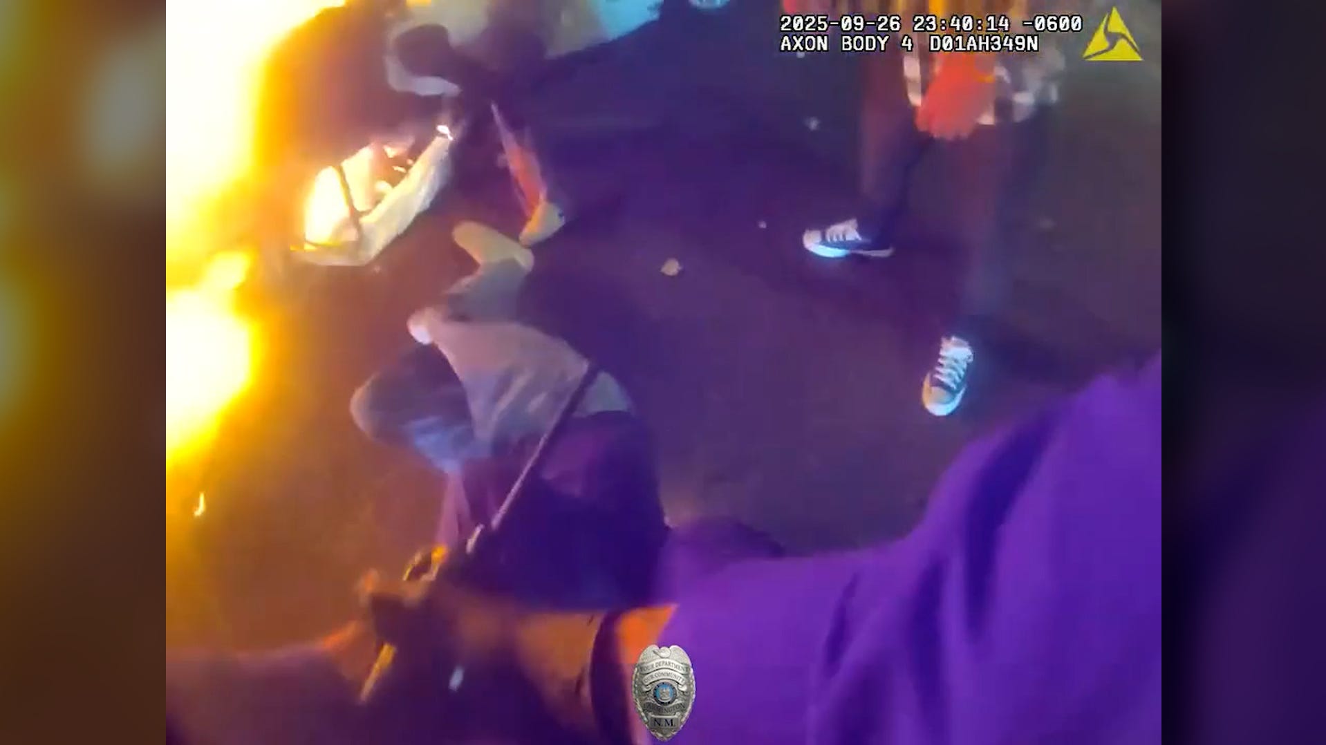 Car fleeing from police flips, crashes and catches fire: See dramatic scene