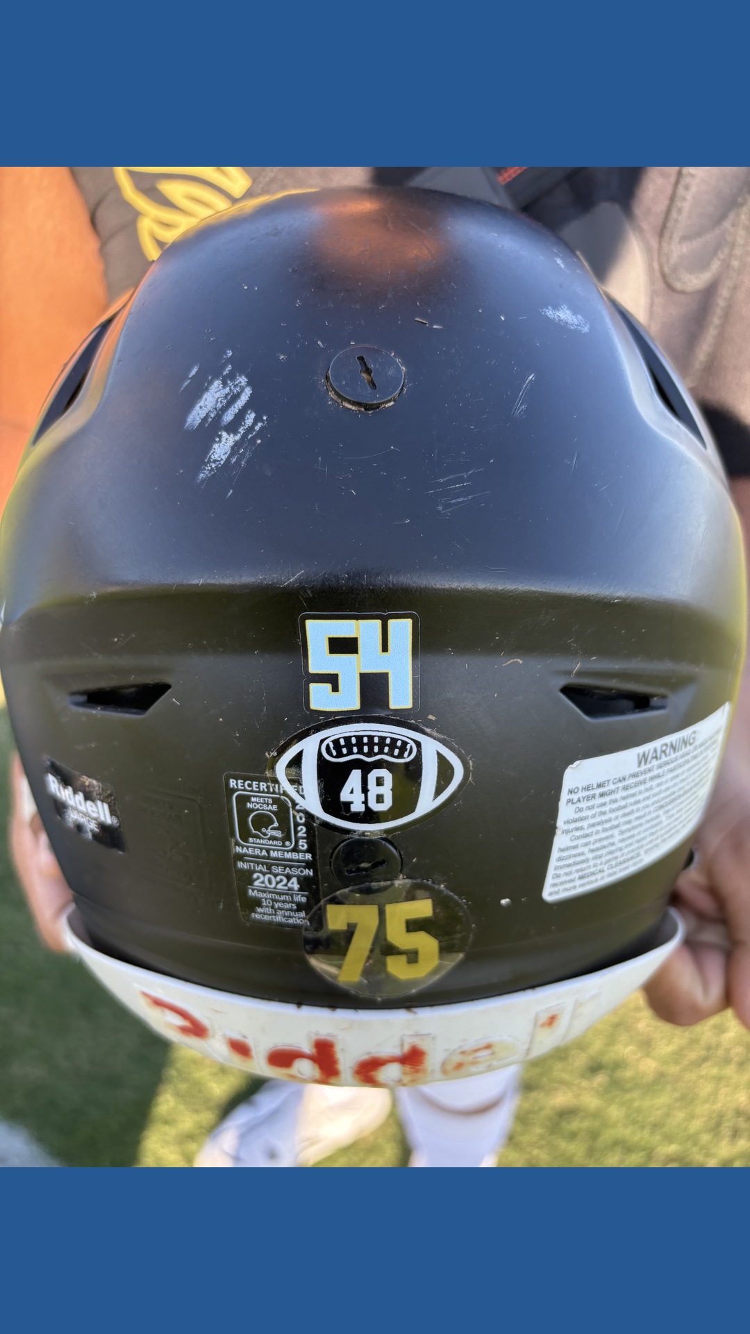 McMichael HS varsity football player honored at game