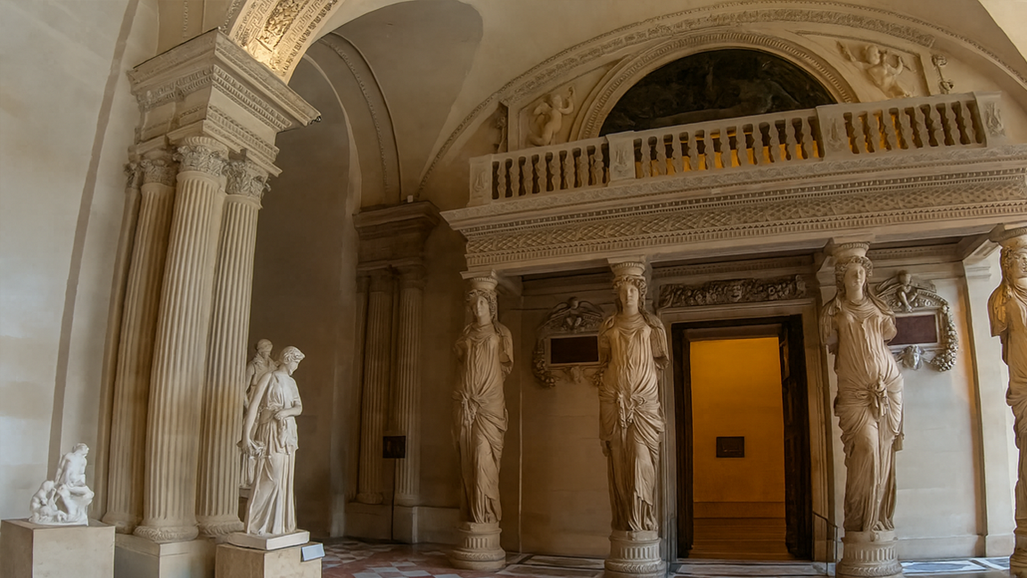 Inside the Louvre Museum in Paris (4K)