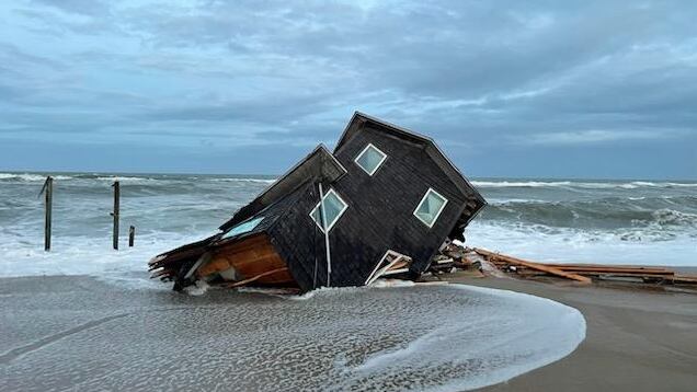 First Rodanthe beach house collapses in 2025 after seven fell last year