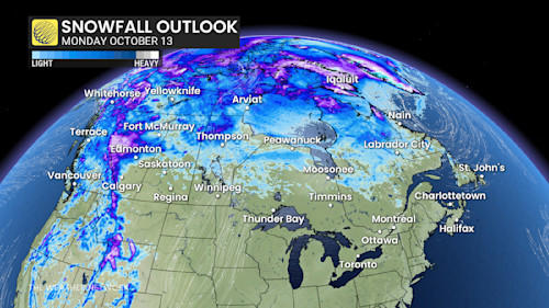 Ready? Seven provinces may see snow before Thanksgiving
