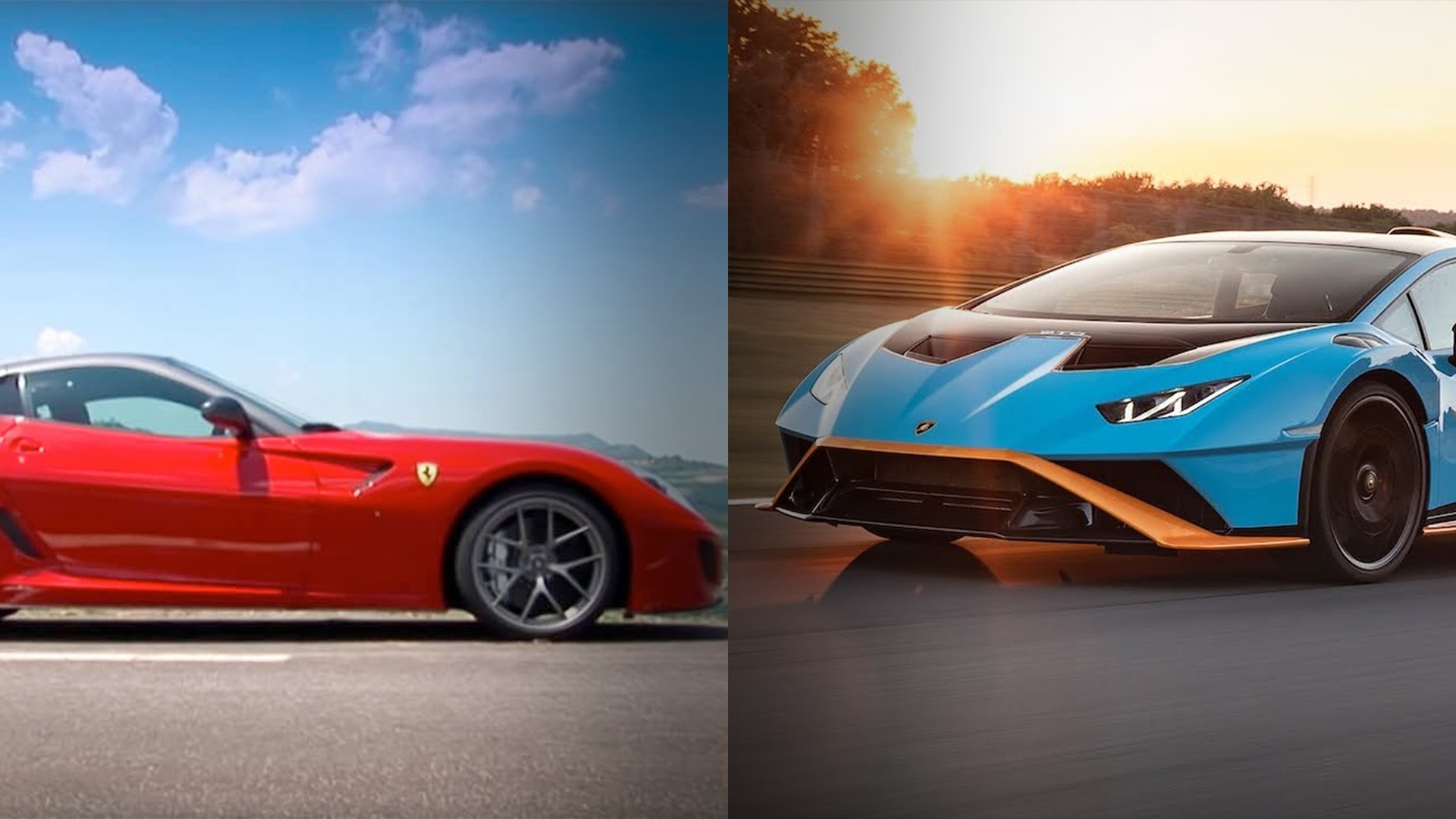 Lamborghini Huracán STO vs Ferrari 599 GTO