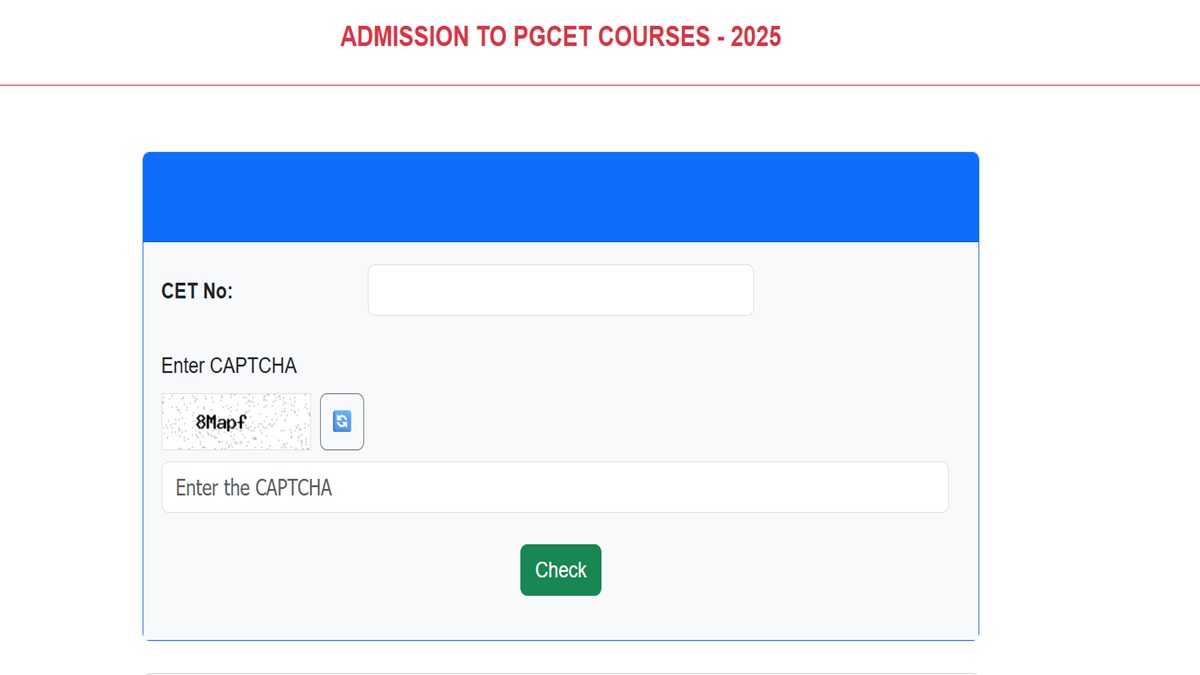 Karnataka PGCET 2025 Round 1 Final Seat Allotment Result Today ...