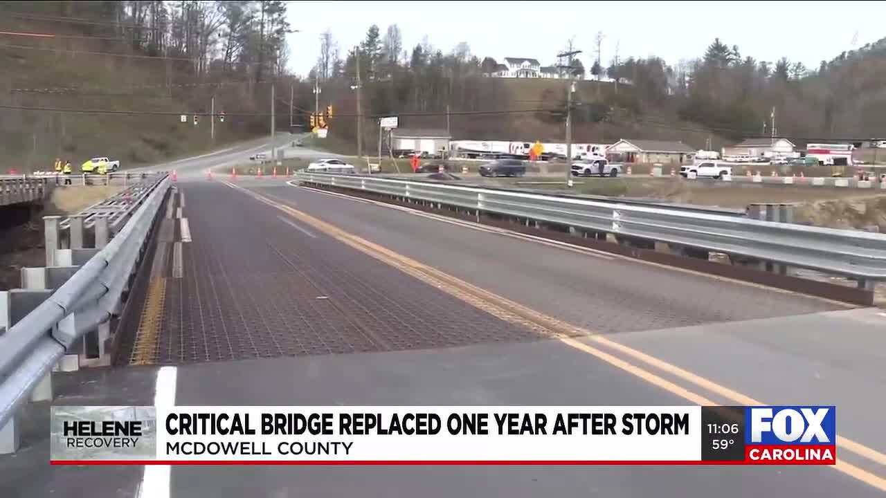 Replacement bridge completed in WNC following Helene destruction