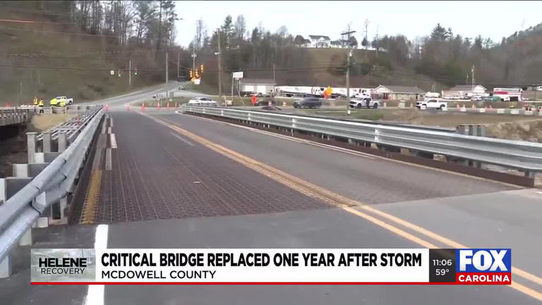 Replacement bridge completed in WNC following Helene destruction
