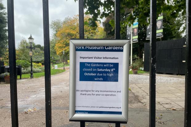 High winds from Storm Amy close York attractions
