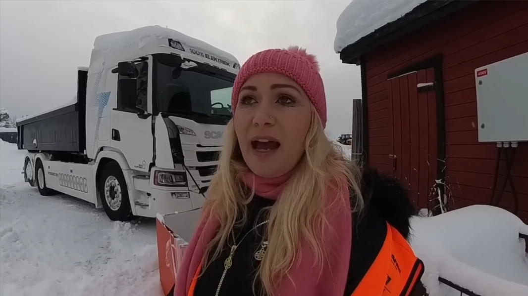 Testing New Electric Scania in Norway Snow