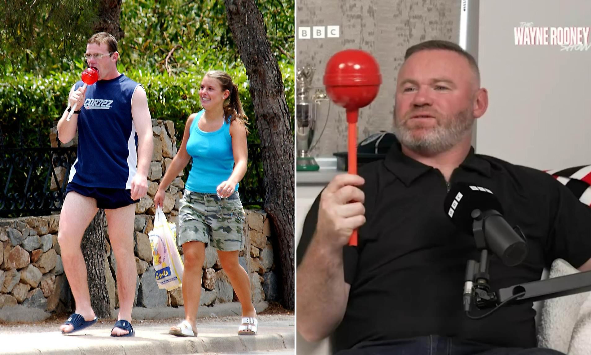 Wayne Rooney is hilariously reunited with giant lollipop from iconic ...