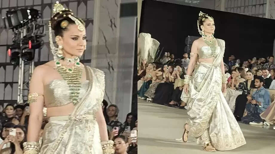 Kangana Ranaut Shines on the Ramp for Bridal Jewelry Collection