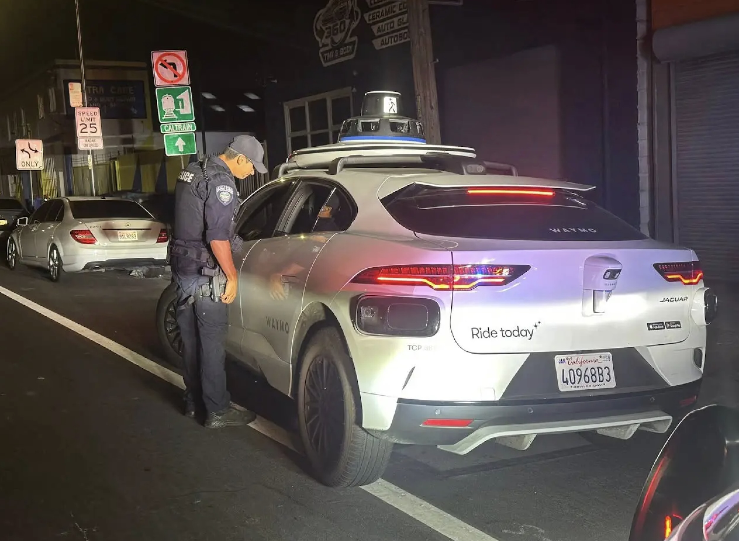 Cops pulled over an empty robotaxi for a violation. What happened next?