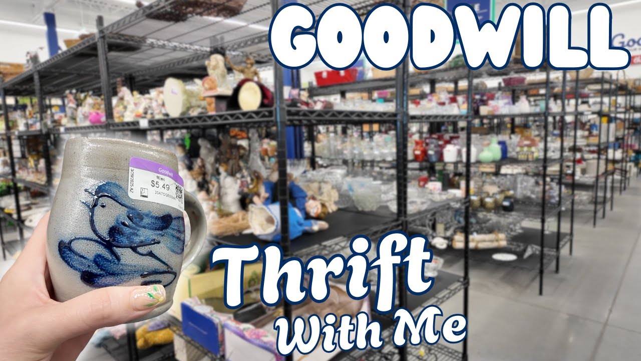 Thrift with Me at This New Goodwill | Crazy Lamp Lady | Niknax Reselling