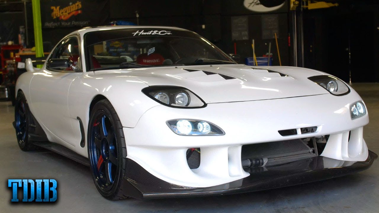 TJ Hunt's fire breathing Mazda RX-7 review