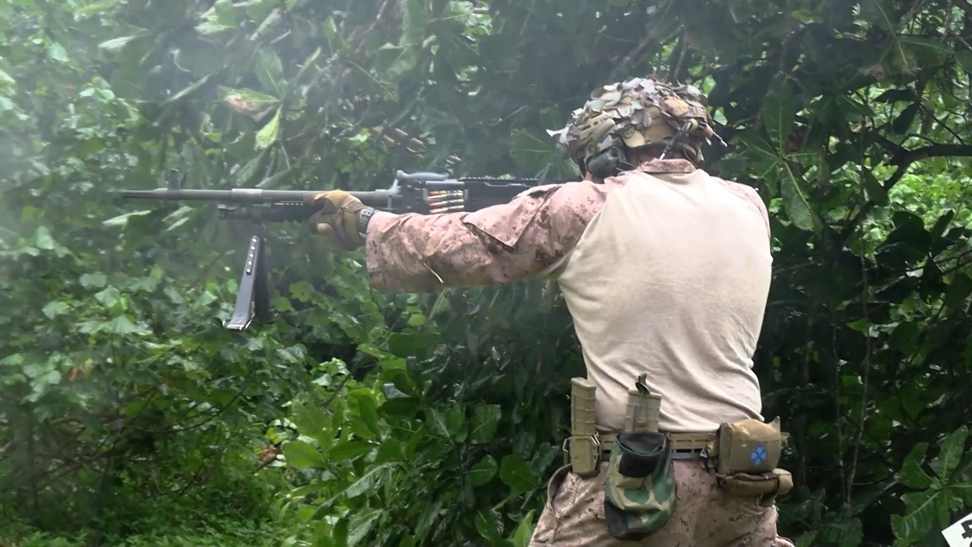 US Army Live-Firing Range Training in Tahiti