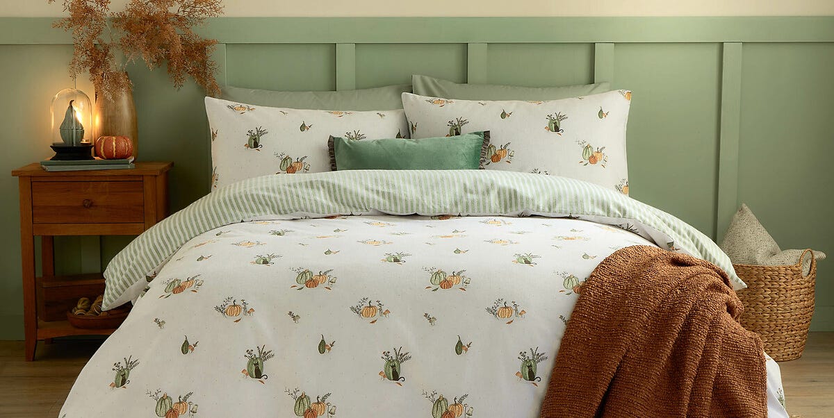 The pumpkin bedding trend is the autumn update your bedroom needs