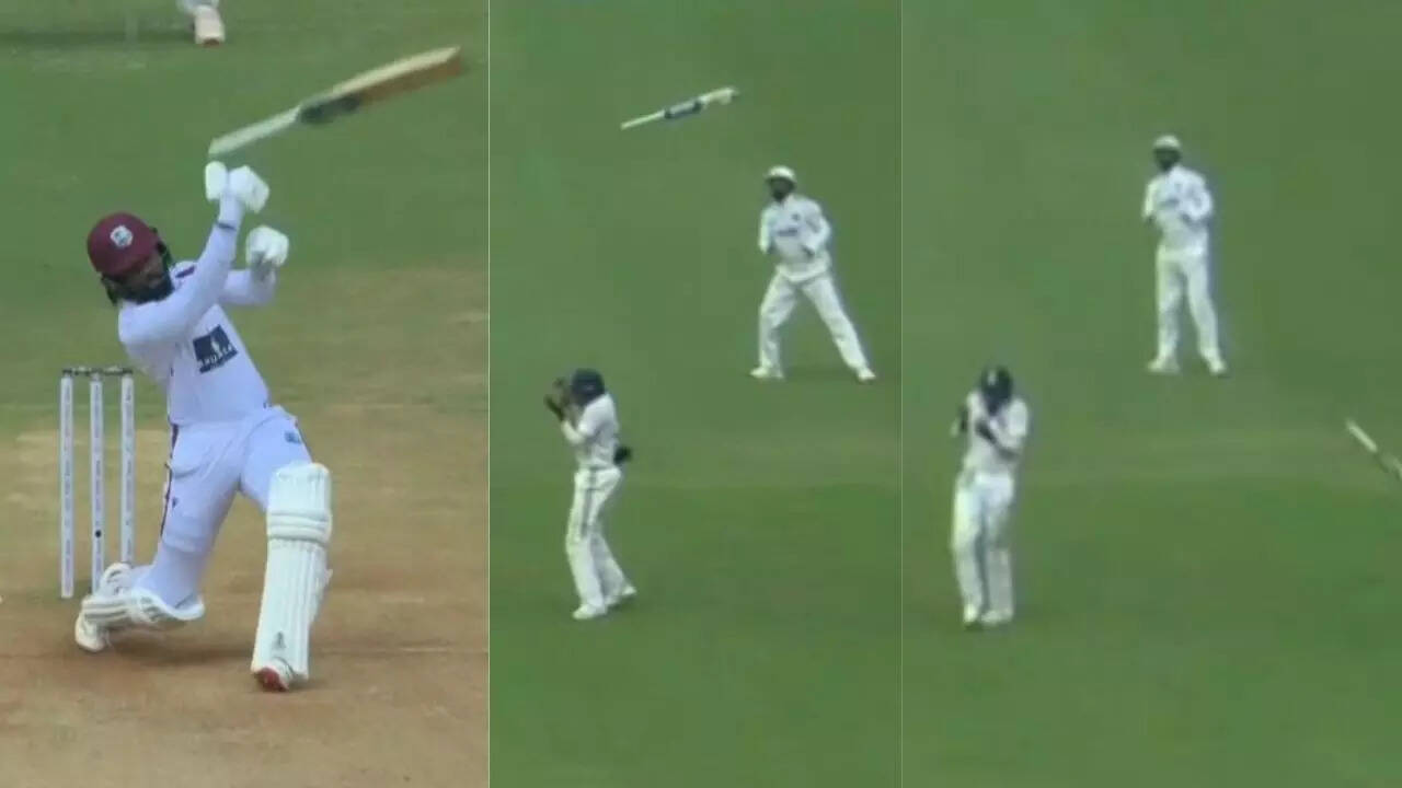 IND vs WI: Sai Sudharsan ducks for cover as bat goes flying in comical ...