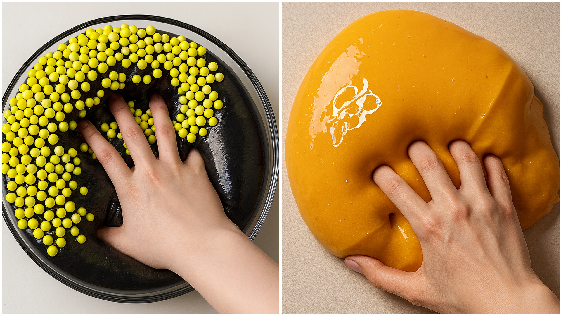 Jednoduché slime ASMR – pouze textura a skutečné zvuky