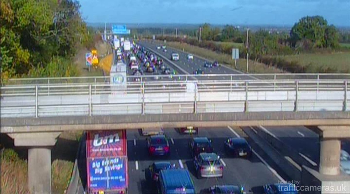 M1 chaos: Tanker crash leads to major road closures