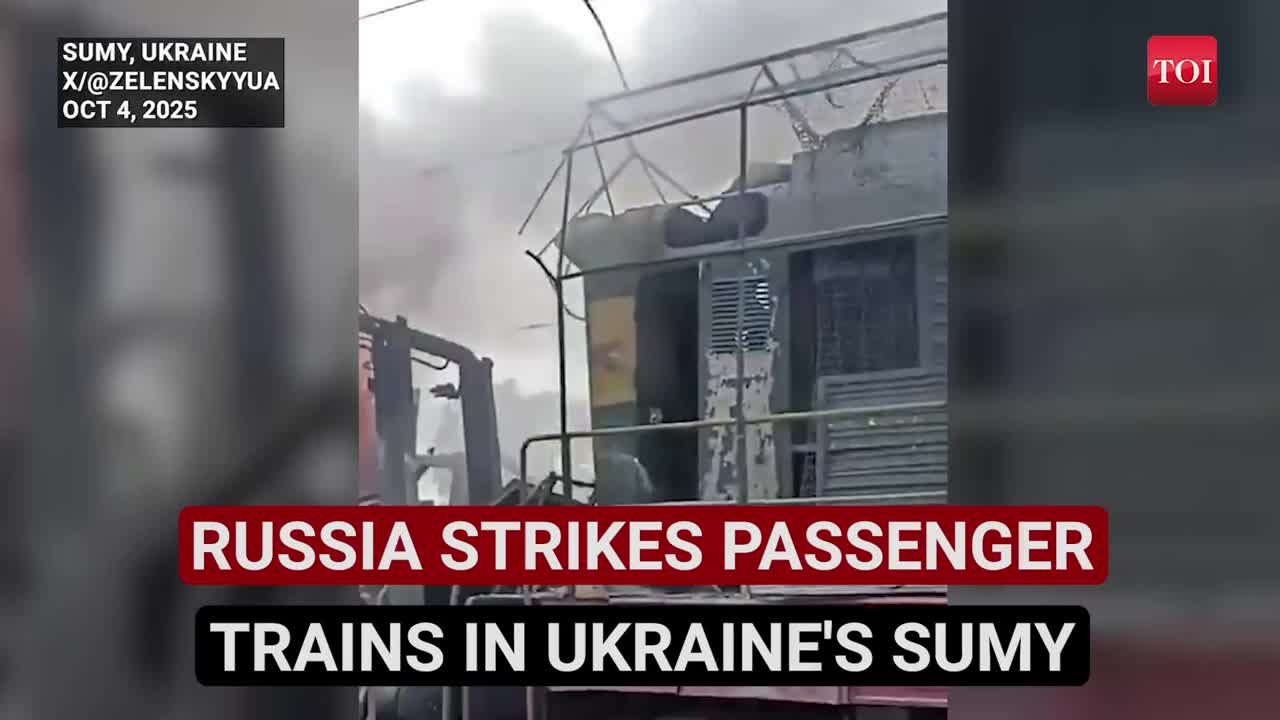 Putin's Big Aerial Attack Pounds Railway Station In Ukraine; Video Of ...