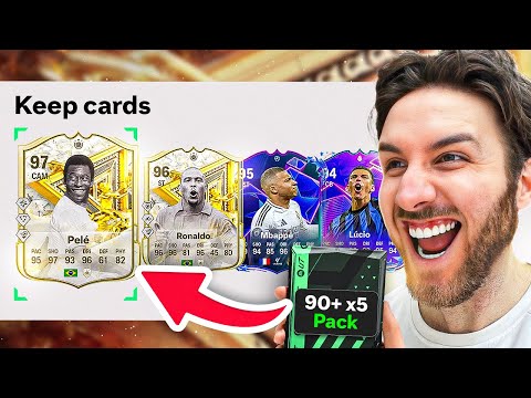 I opened 50 x 90+ x 5 player packs in FC 25!
