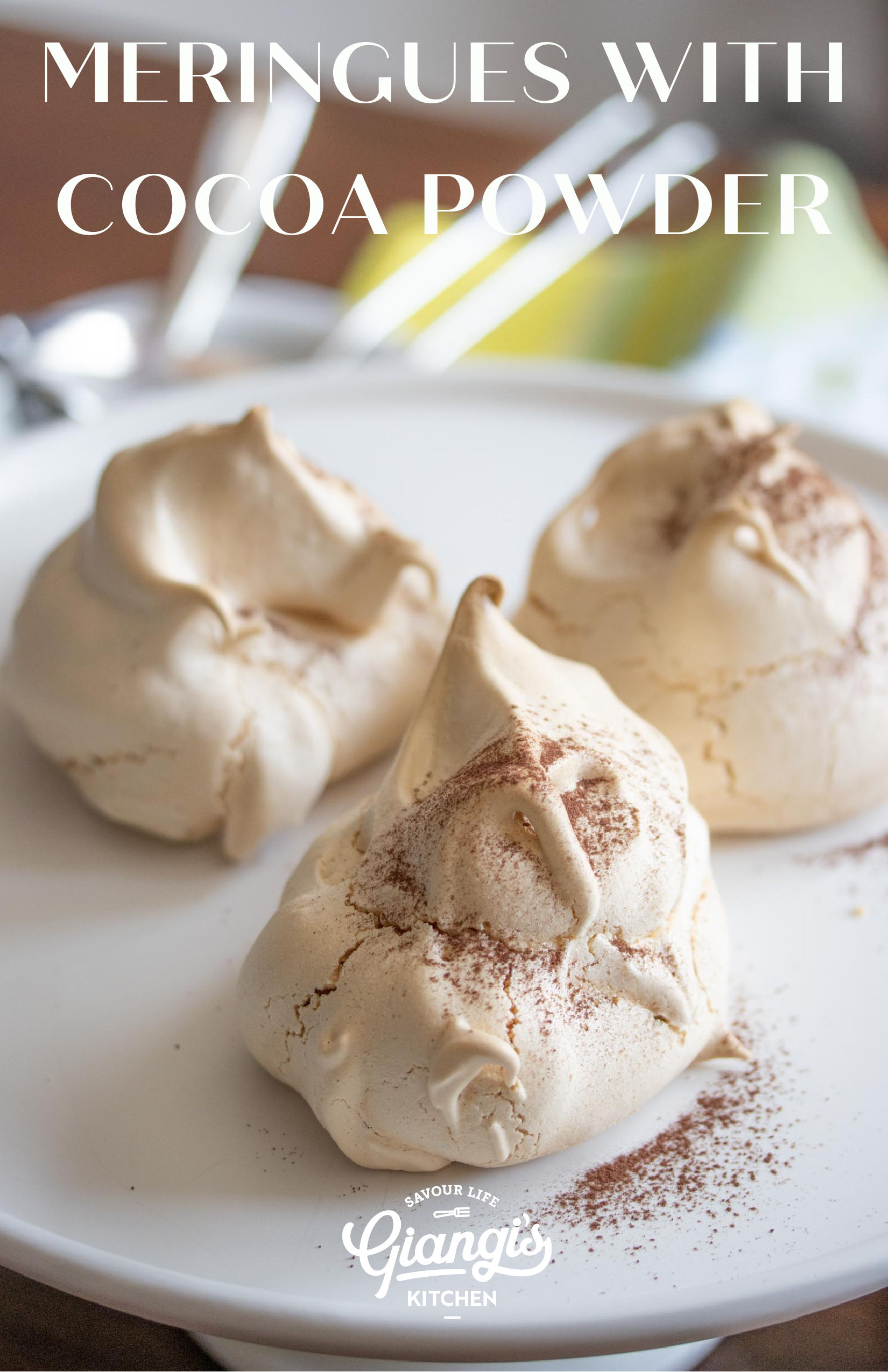 Delicate Cocoa Meringues: A Sweet Touch of Perfection