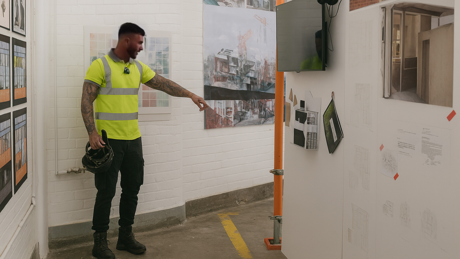 Scaffolding Setup at Brick Lane