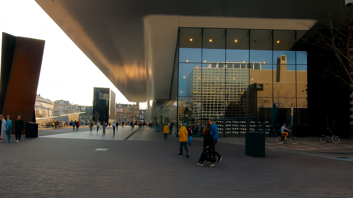 Amsterdam Museumplein Walk – Museum Quarter Netherlands (4K)