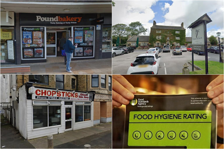 Food hygiene fails and passes as 25 pubs, restaurants and takeaways in ...