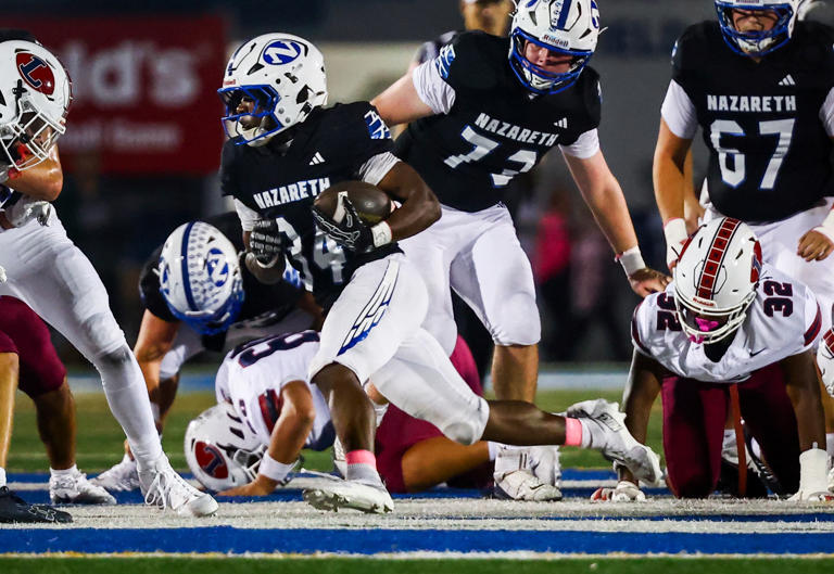 Football photos: Liberty at Nazareth, Oct. 3, 2025