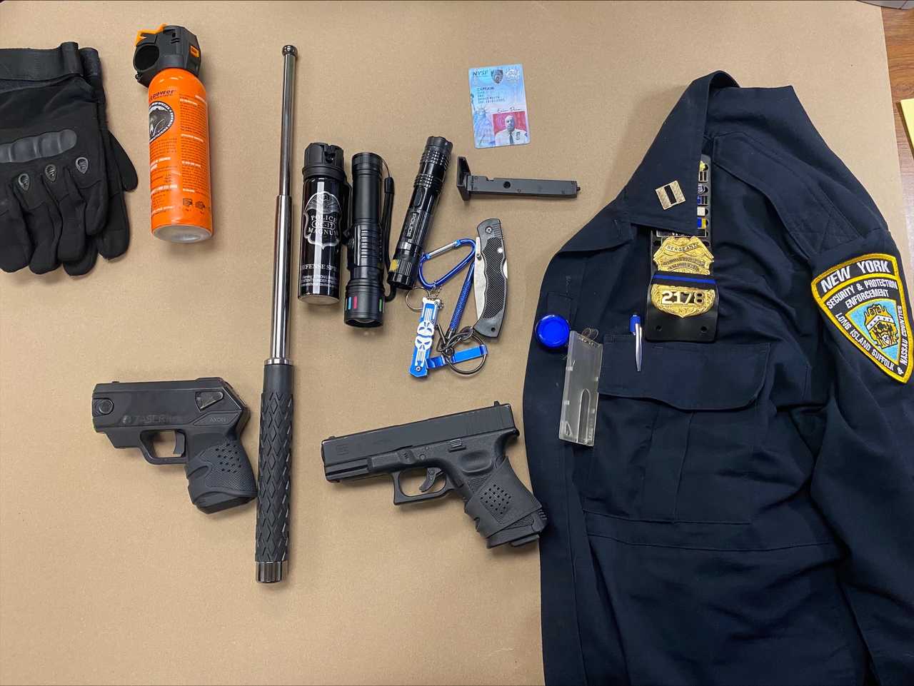 Eric Diaz Arrested In Police-Style Uniform Outside Bar