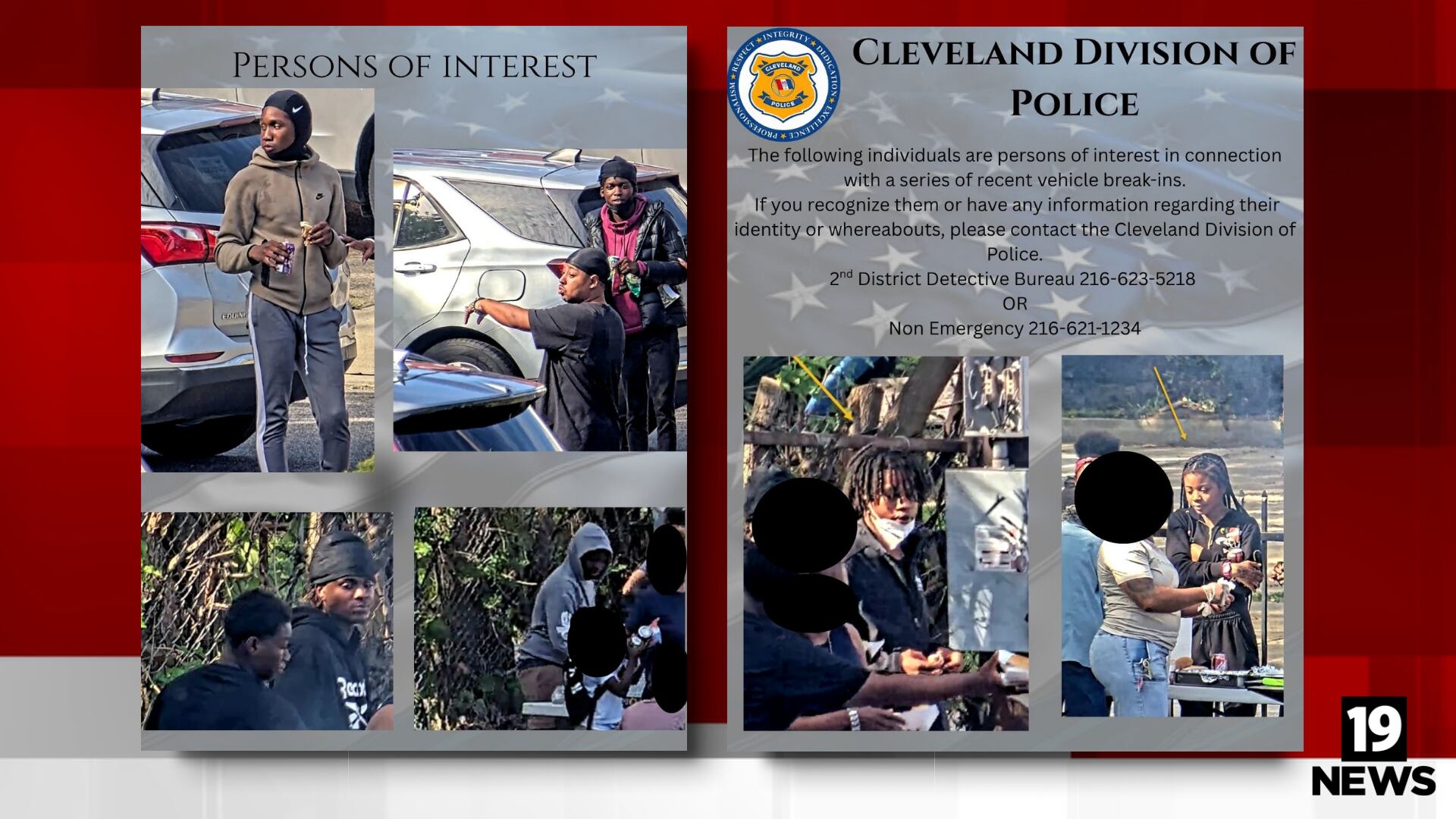 Cleveland Police release photos of persons of interest in recent string ...