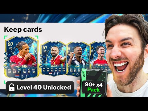I opened 90+ x 4 level 40 tradeable packs in FC 25!