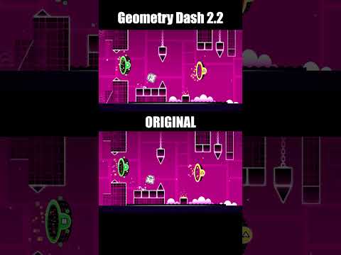 Geometry Dash 2.2 vs original levels: Which is harder? #geometrydash # ...