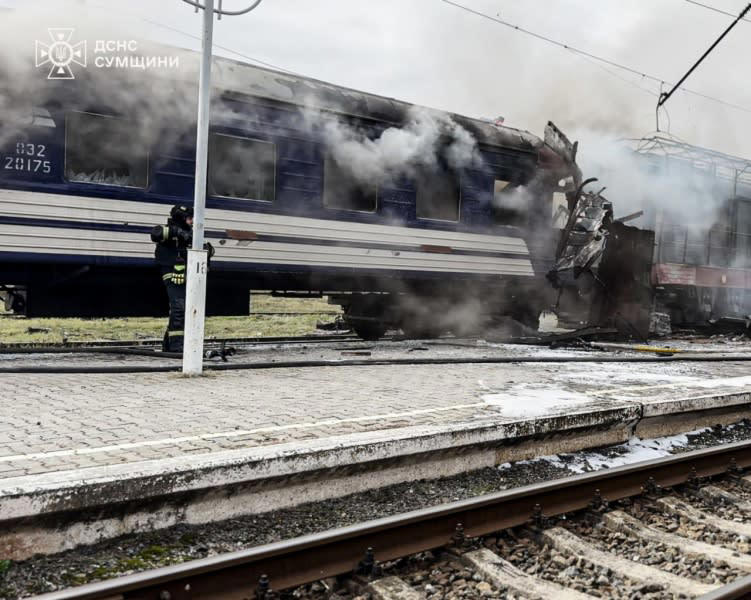 Burning carriages and chaos: Aftermath of Russian attack on Ukraine's ...