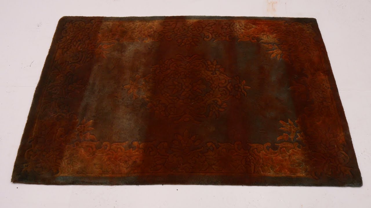 I transformed this dirty rug into a masterpiece!