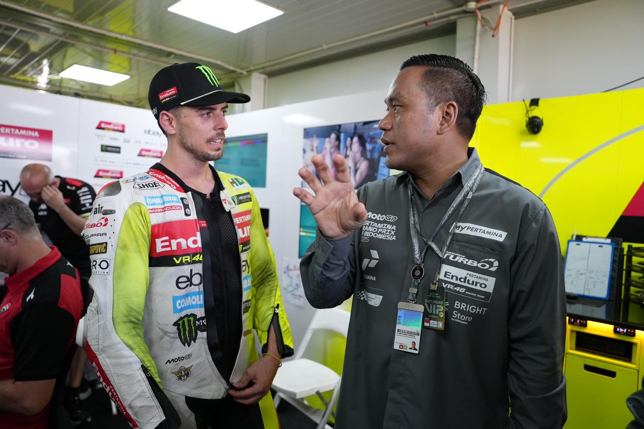 Dirut Pertamina Simon Aloysius Mantiri Tinjau Paddock VR46 Racing Team ...