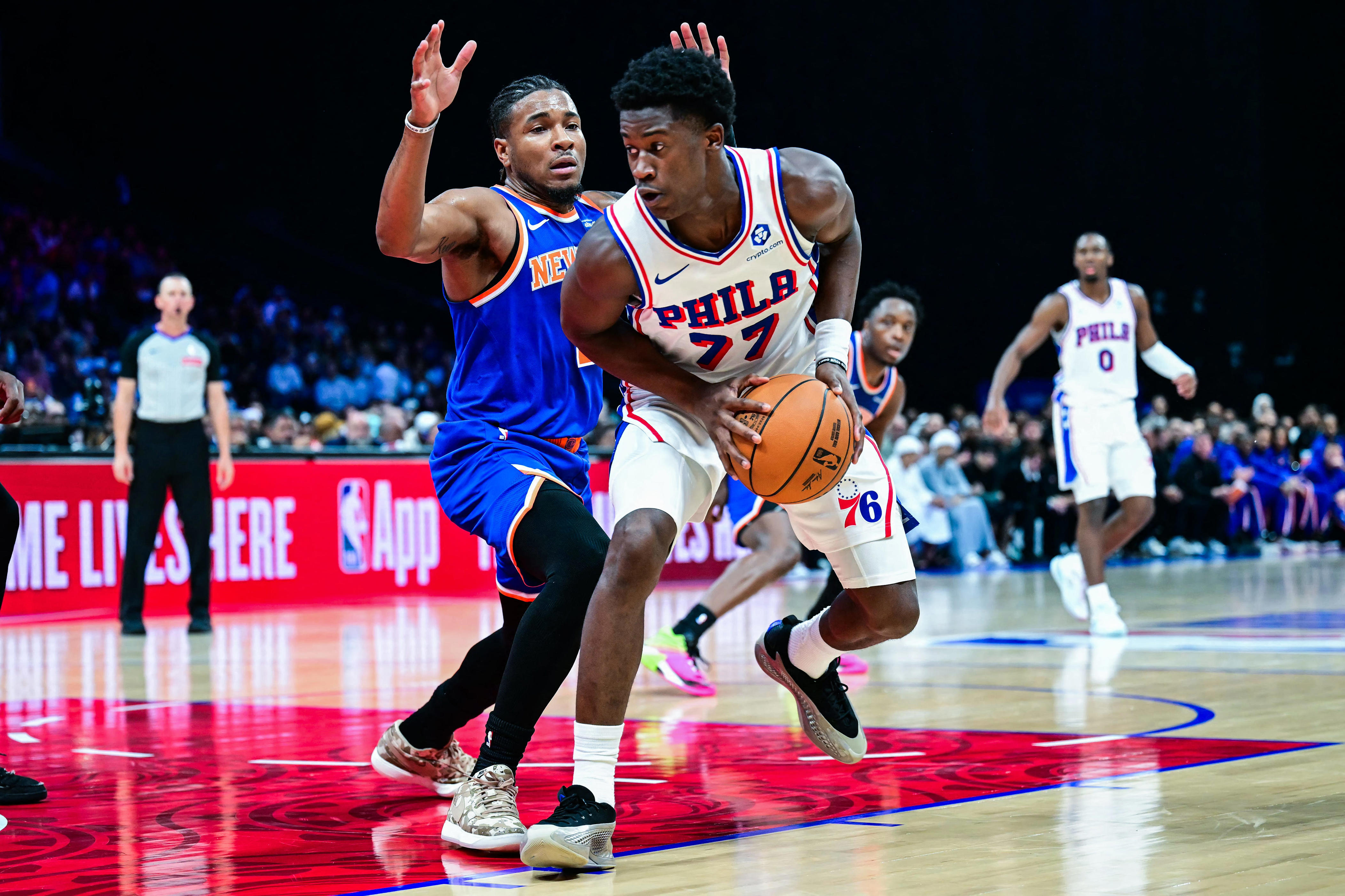 Sixers highlights: VJ Edgecombe throws down slam in loss to Knicks