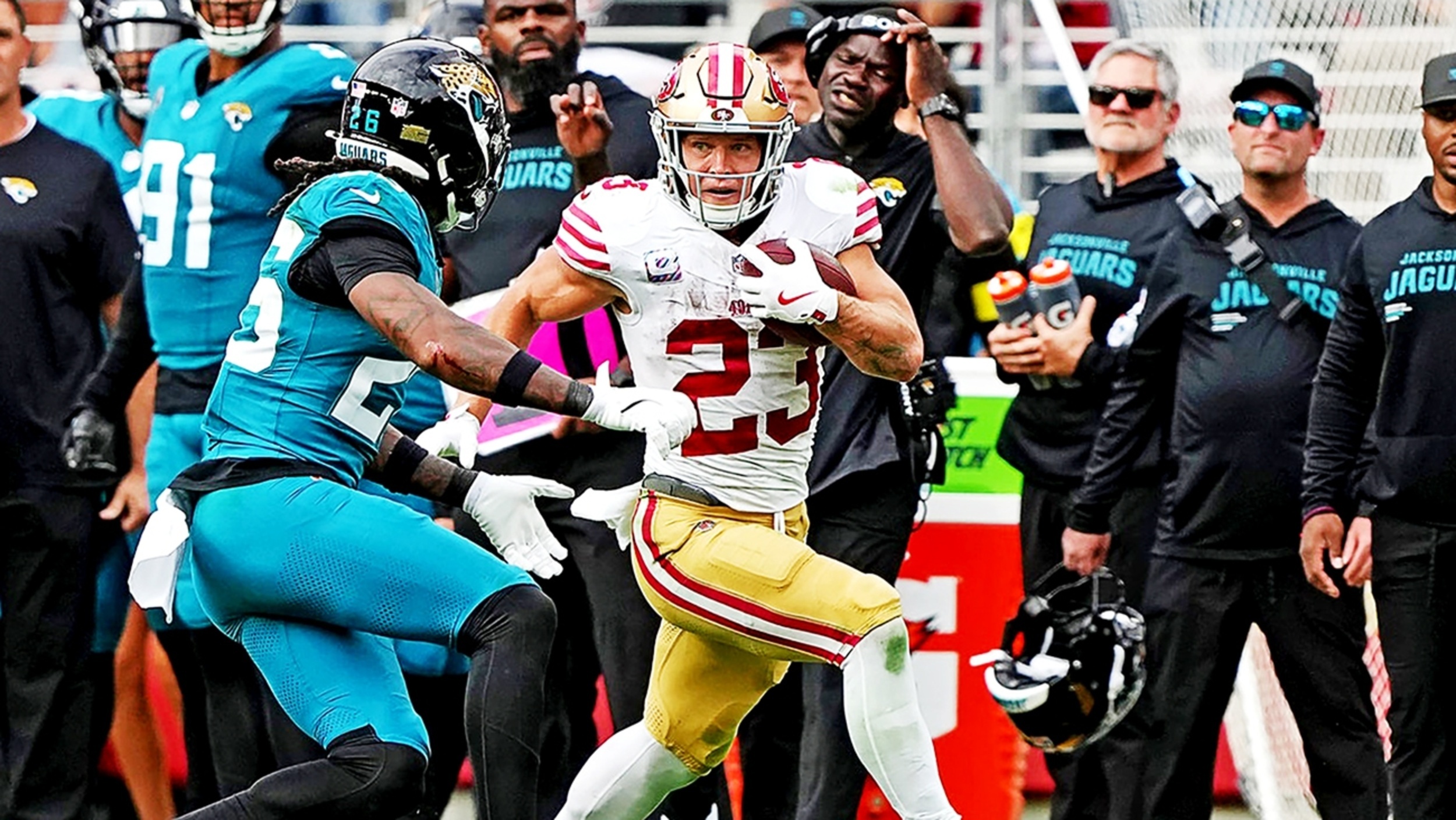 NFL fines 49ers star Christian McCaffrey $23K for helmet use
