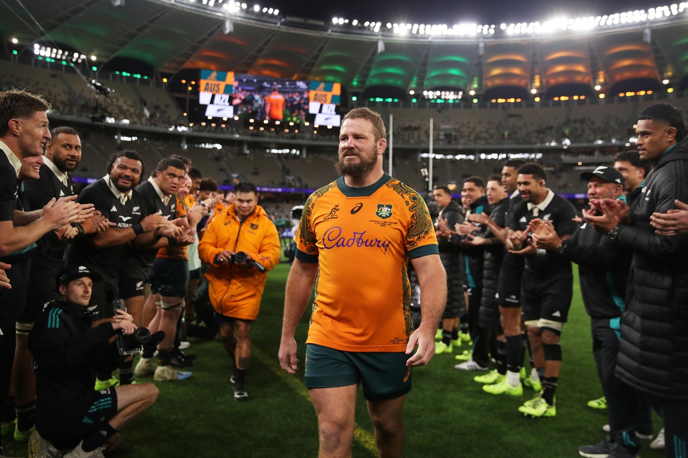 All Blacks beat the Wallabies 28-14 in a Rugby Championship match, 11th ...